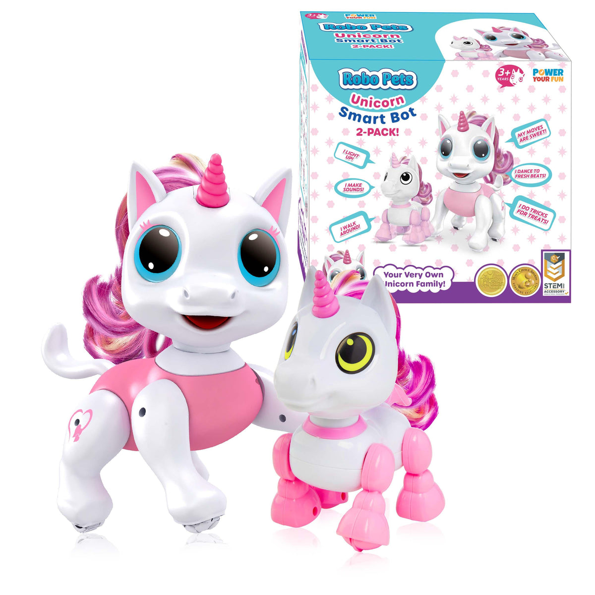 Power Your Fun Robo Pets Unicorn Toys 2pk — USA Toyz