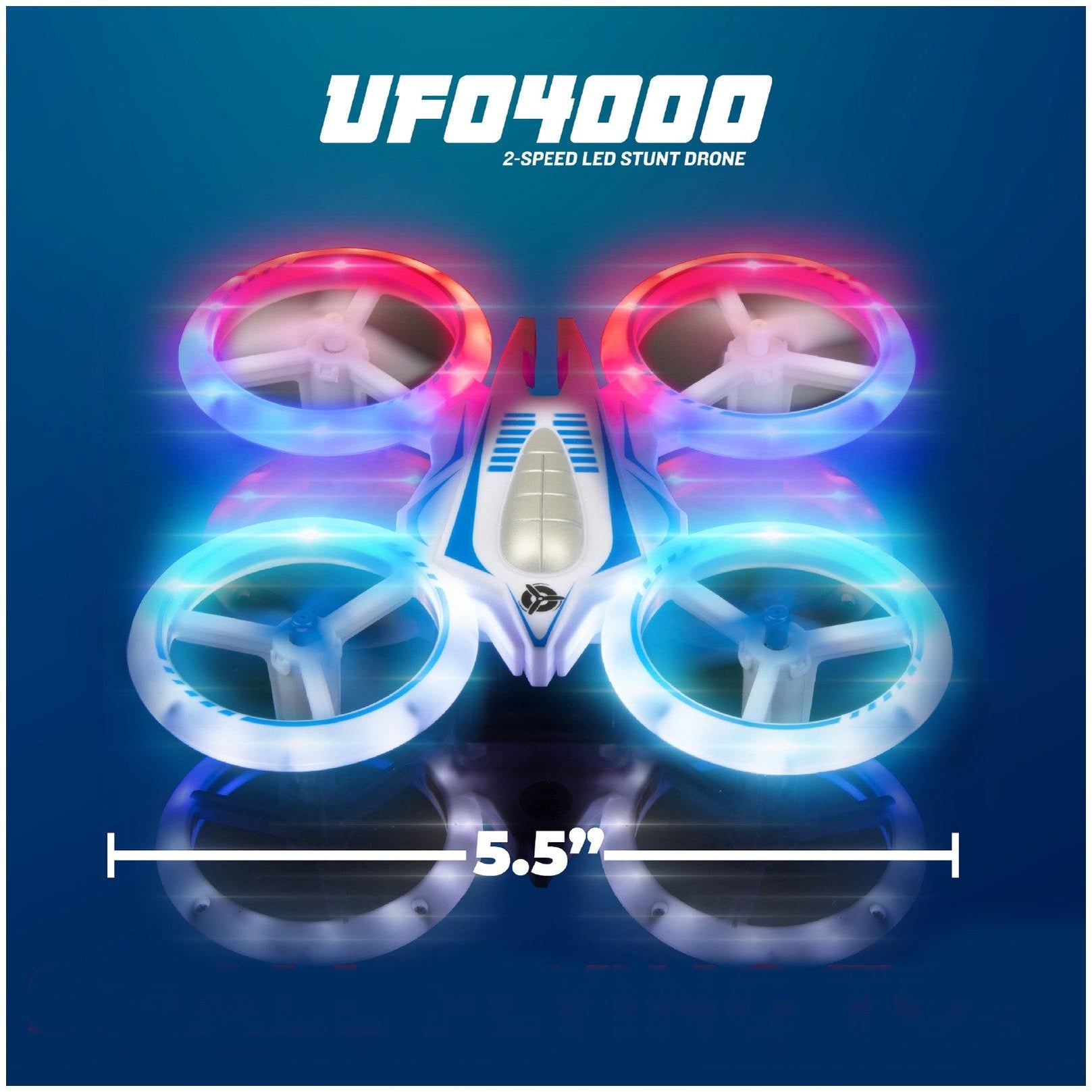UFO 4000 Mini Drone with LED lights and Extra Battery — USA Toyz